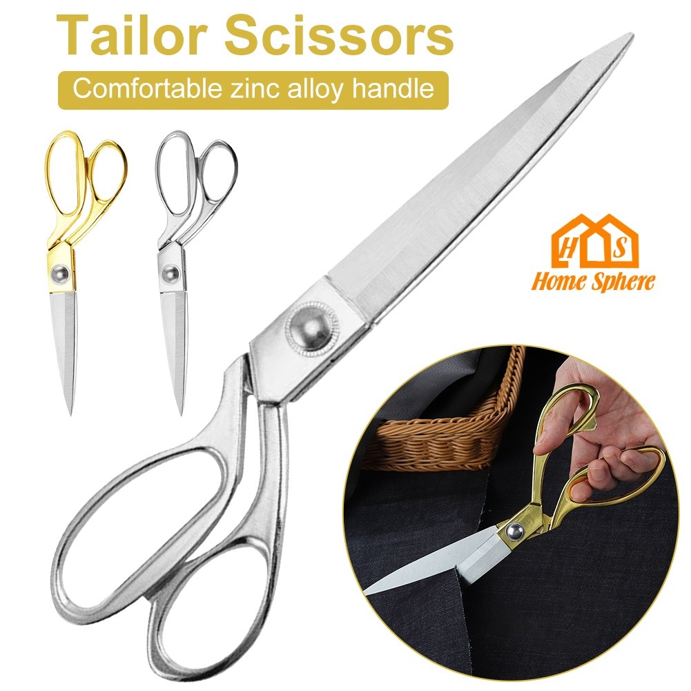 Professional Tailor's Stainless Steel Scissors Fabric Cutting Scissors ...