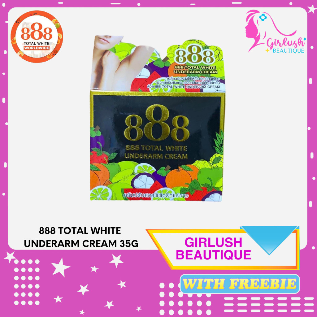 888 Total White Underarm Cream 35g | Shopee Philippines