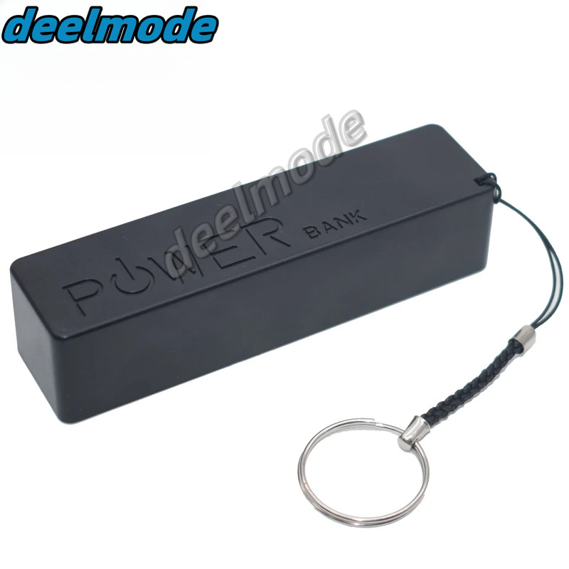 USB Power Bank Case Kit 18650 Battery Charger DIY Box Shell Kit Black ...