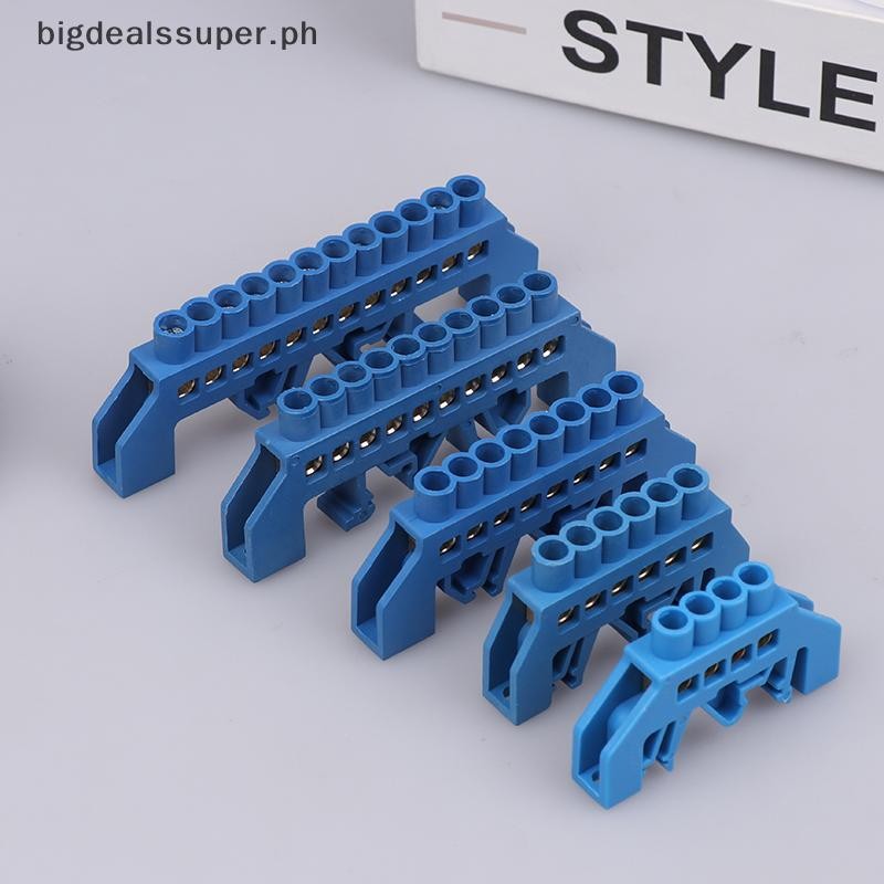 Pro Blue Bridge Type Guide Rail Distribution Box Zero Line 4-12 Pole ...