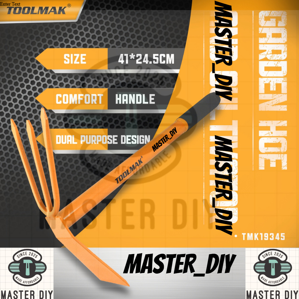 ORIGINAL CONSTRUCTION GRADE TOOLMAK Garden Hoe/Weeding Hoe/Piko ...