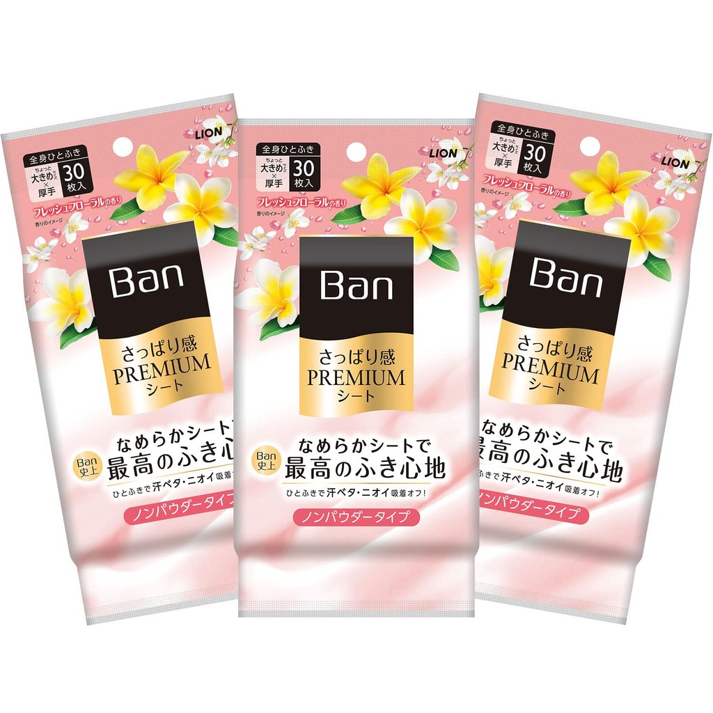 Ban (Ban) Refreshing PREMIUM sheet, non-powder type, fresh floral scent ...