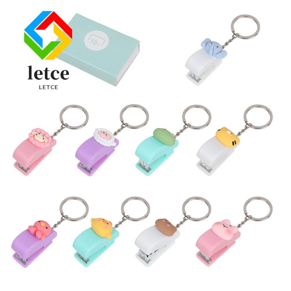 LETCE Mini Stapler Portable Binder Tools File Organizer Stapler Paper ...