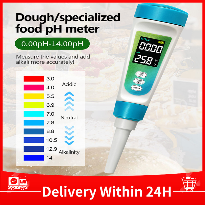 Food Liquid Temperature pH Meter Steamed Bread pH Meter Water Quality ...