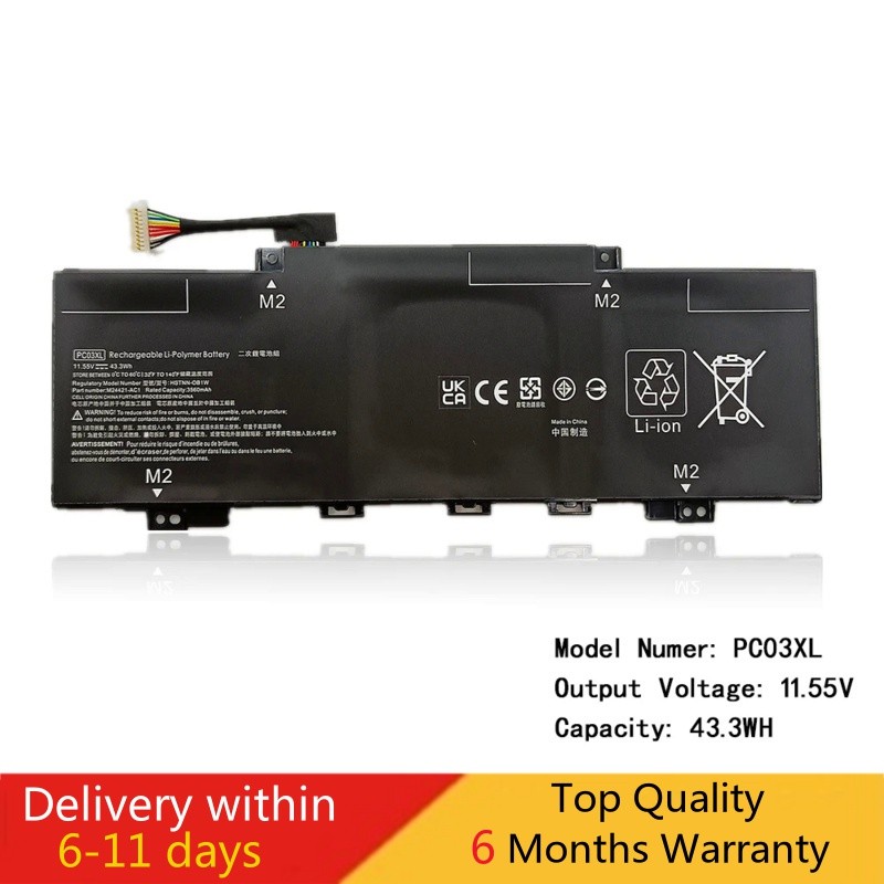 PC03XL Laptop Battery For HP Pavilion x360 15-er0125od 14-dw0021na PCO3 ...