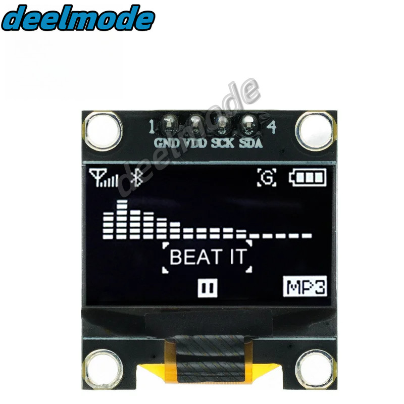 0.96 inch oled IIC Serial White OLED Display Module 128X64 I2C SSD1306 ...