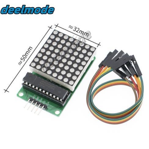 MAX7219 Dot Led Matrix Module MCU LED Display Control Module For Arduino 5V Interface Module ...
