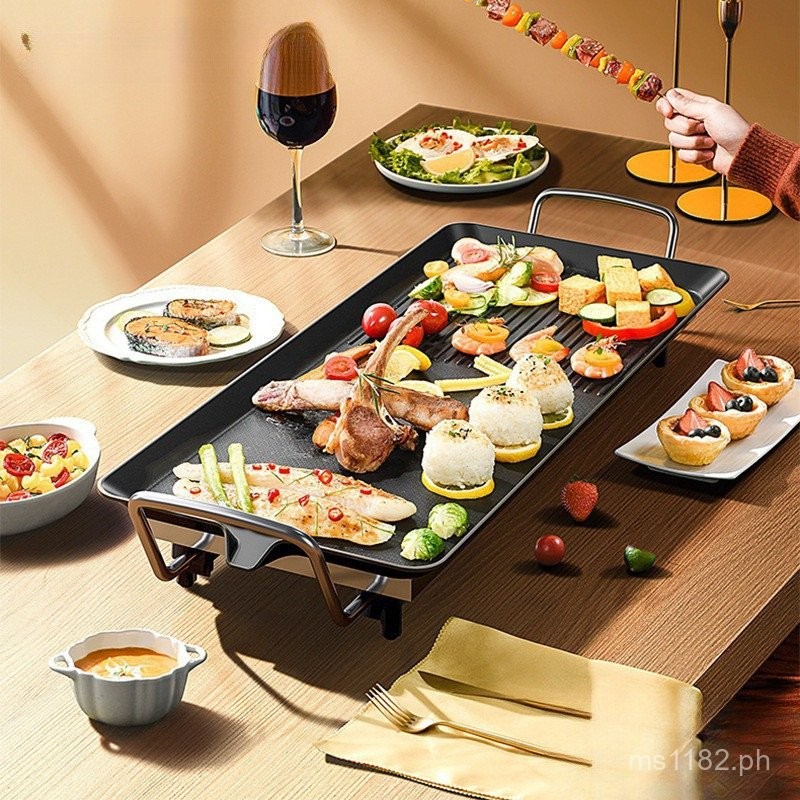Grilled Fish Grill Korean Style Skewer Machine Electric-Free Grill Pan ...