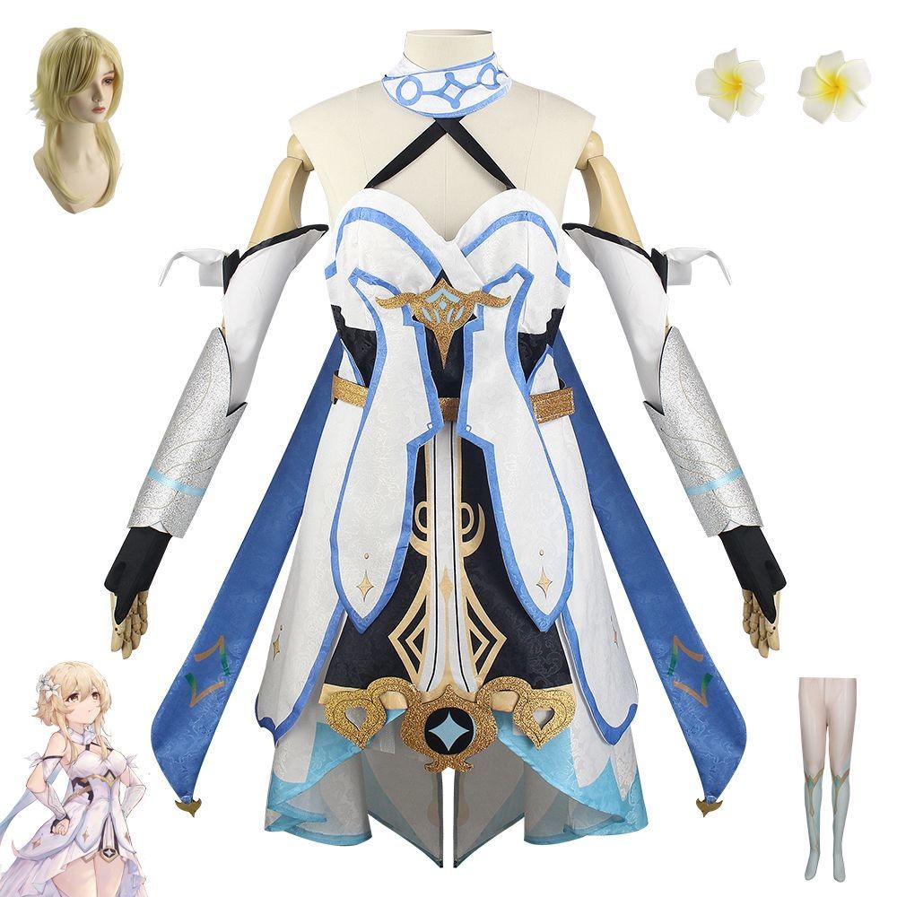 Genshin Impact Lumine cosplay costumes Halloween Dress-up Comic-Up ...