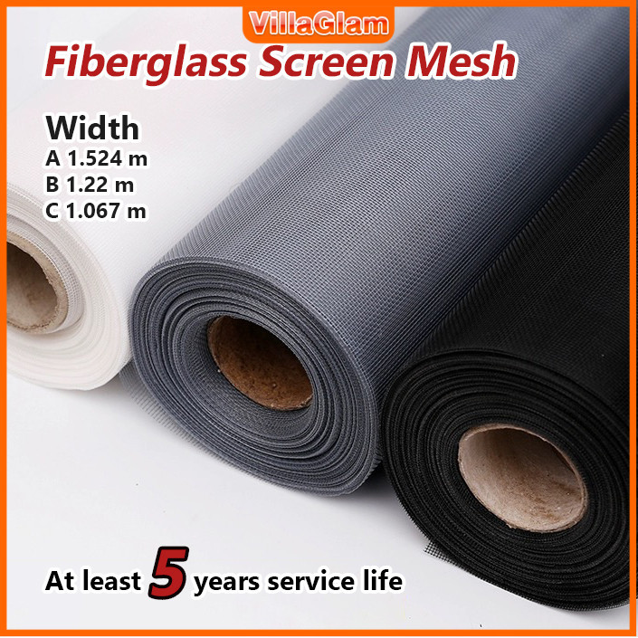 Windows Screen Mesh Replacement DIY Durable Fiberglass Door net ...