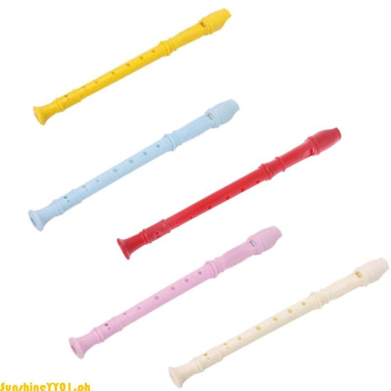 SUN Plastic Instrument Musical Soprano Recorder Long Flute 8 Holes ...