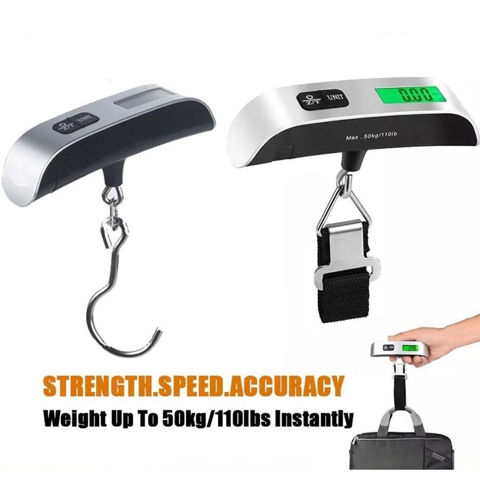 Portable Scale Digital LCD Display 110lb/50kg Electronic Luggage ...
