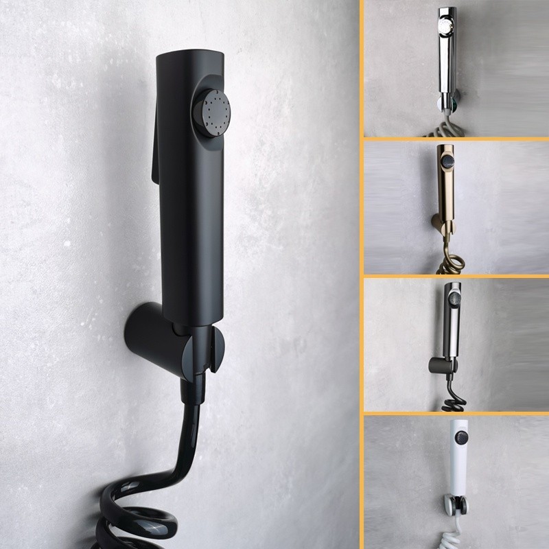 Sprayer Shataff Set Toilet Bathroom Sprayer Holder Matt Black Gold Grey ...