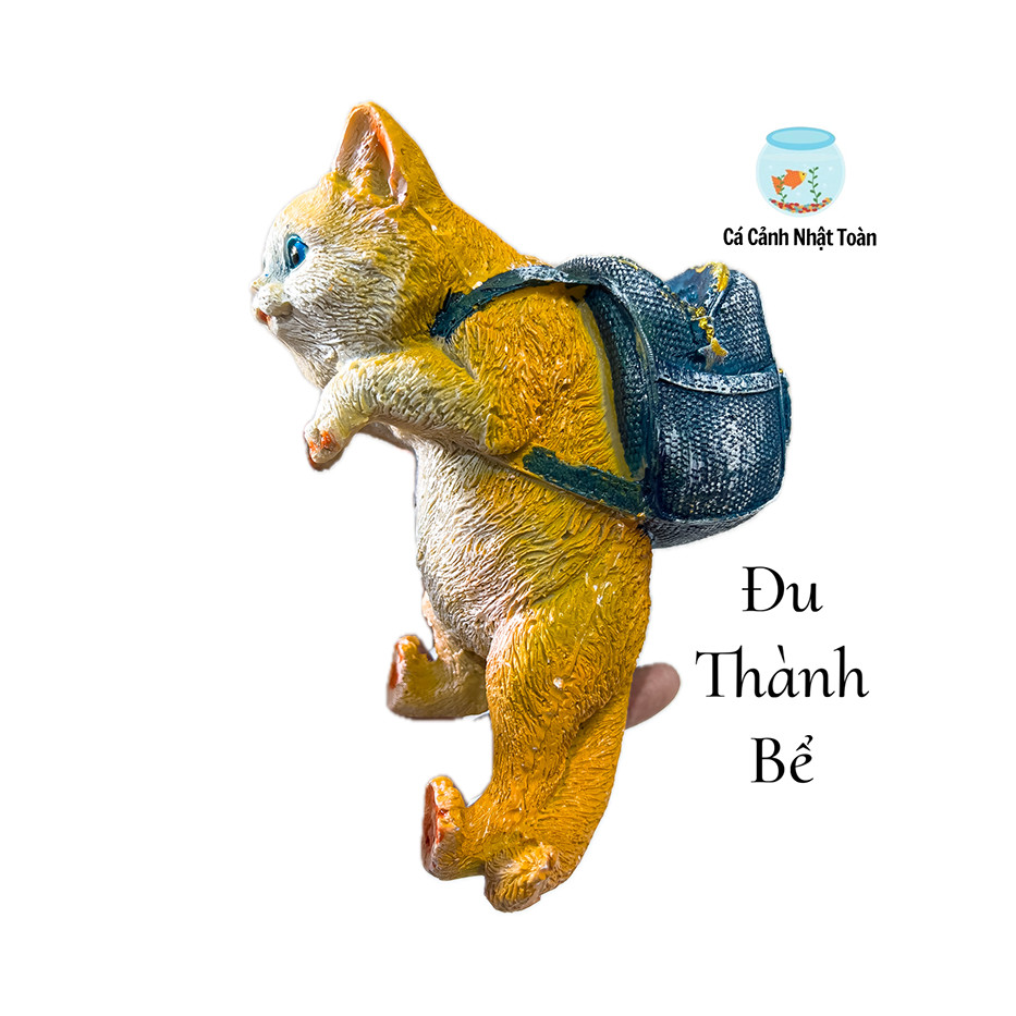 Cat Swings into a Fish Tank (Aquarium Decoration) | Shopee Philippines
