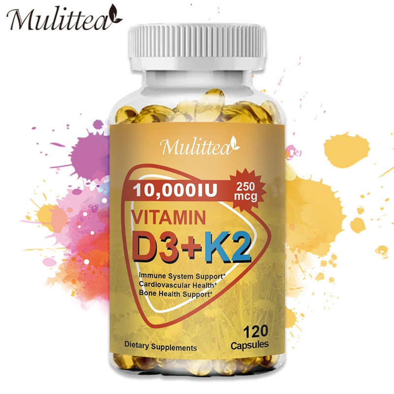 Mulittea Vitamin D3 10000iu with 250mcg vitamin Capsules For Bone ...