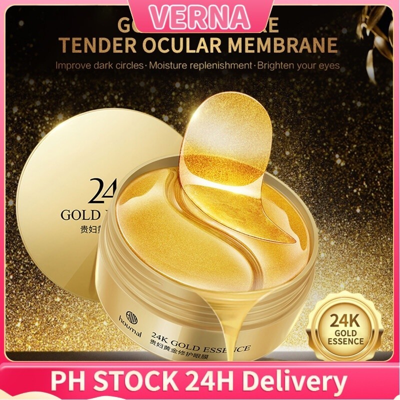 VERNA 3pcs 24k Gold Moisturizing Whitening Eye Mask for Eyebags ...
