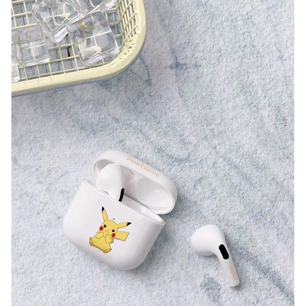 Pokemon FX-951B Pikachu Bluetooth 5.2 Wireless Earphone Super Cute HiFi ...