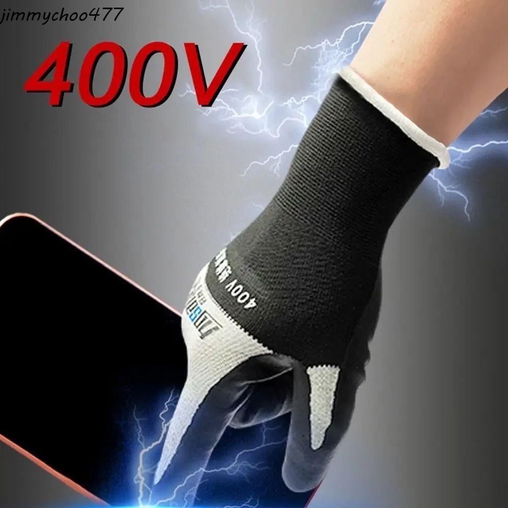 JIMMYCHOO Electrical Insulating Gloves, Withstanding Voltage 400V/500V ...