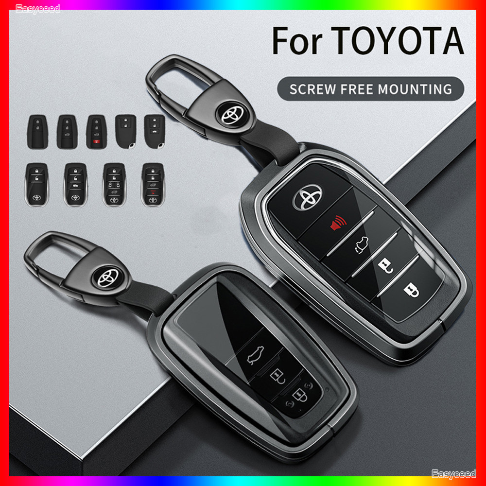Aluminium alloy Key Fob Cover for Toyota Car Key Case Shell with ...