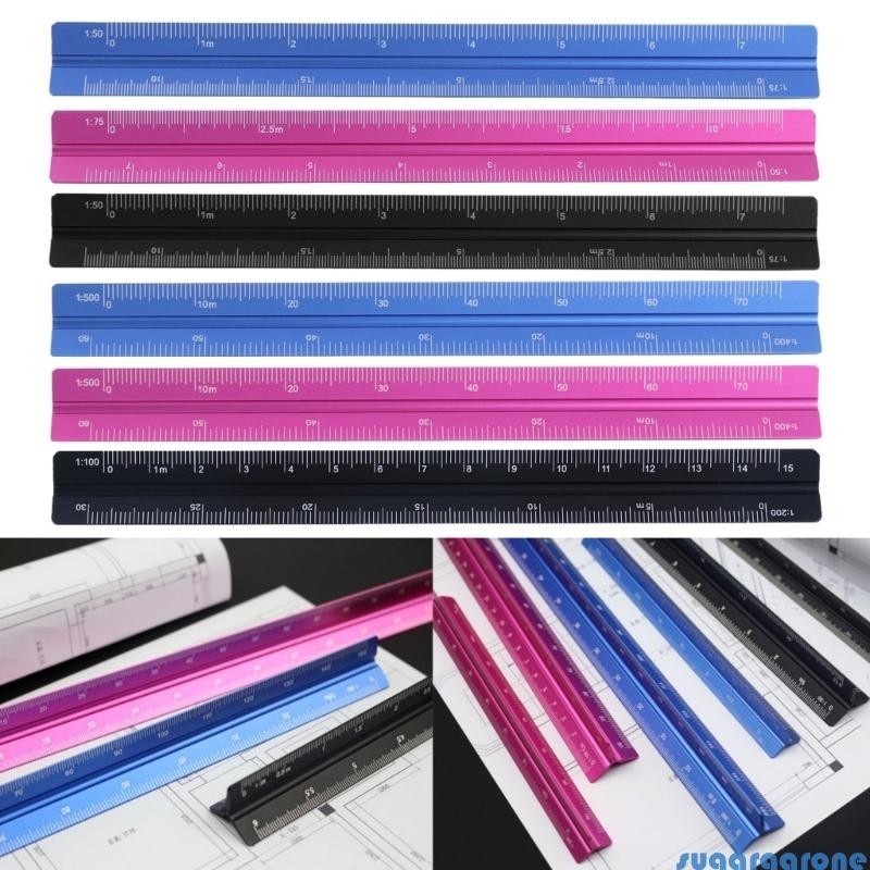 Sugar Scale Ruler for Architects Triangular Building Ruler Triangle ...