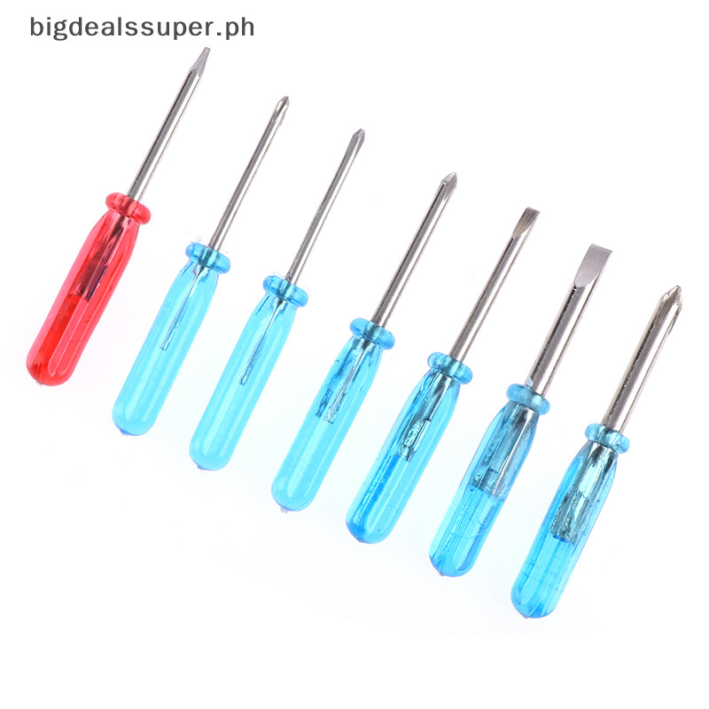 Pro 7 Pcs/set blue 45mm x 3mm mini small cross screwdriver set repair ...