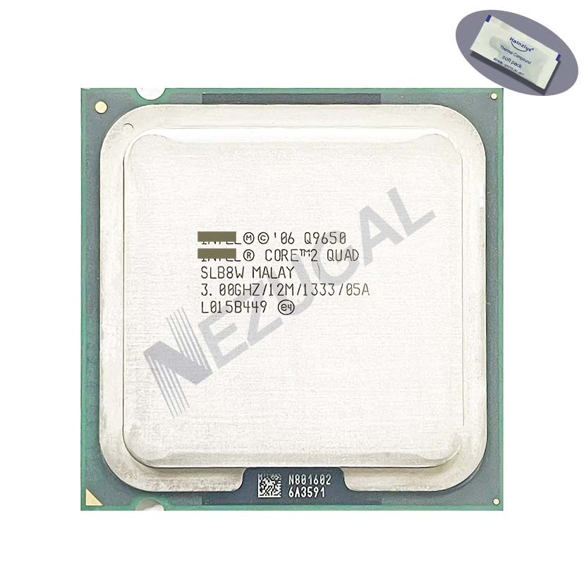 Q9650 SLB8W 3 Ghz Quad Core 12M 95W LGA775 CPU processor | Shopee ...