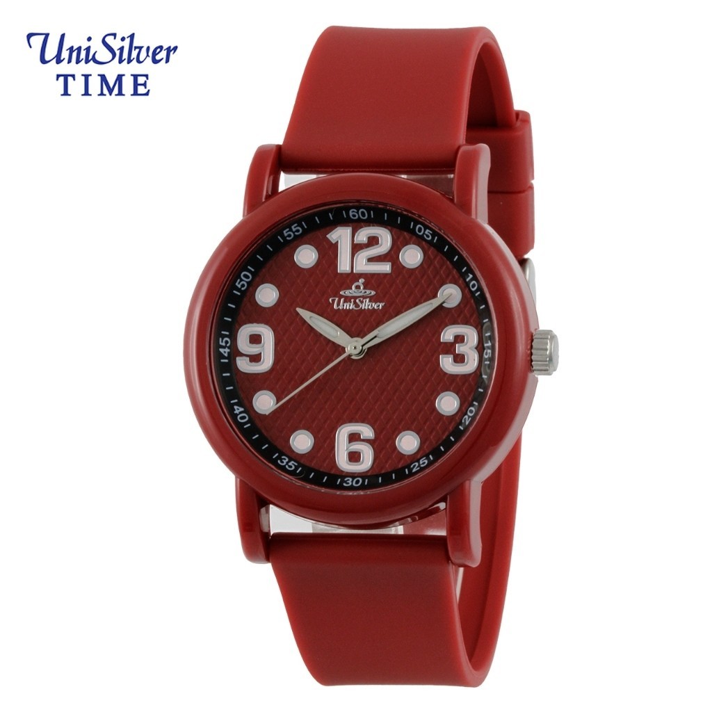 UniSilver TIME Unisex Analog Red Rubber KW4756-1004 Watch | Shopee ...