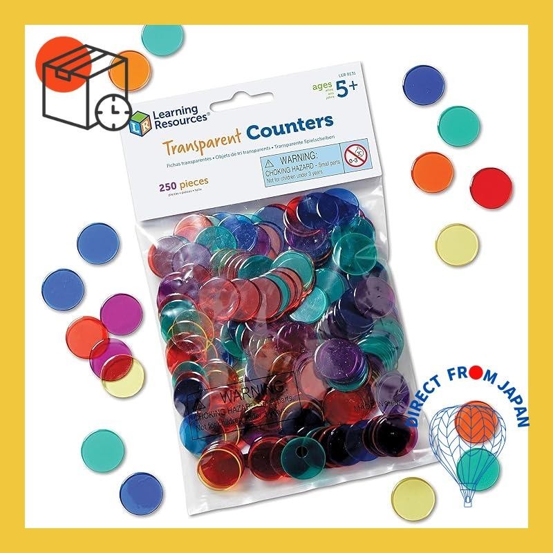 Learning Resources Colorful Counter Transparent Counters, 1.9cm ...