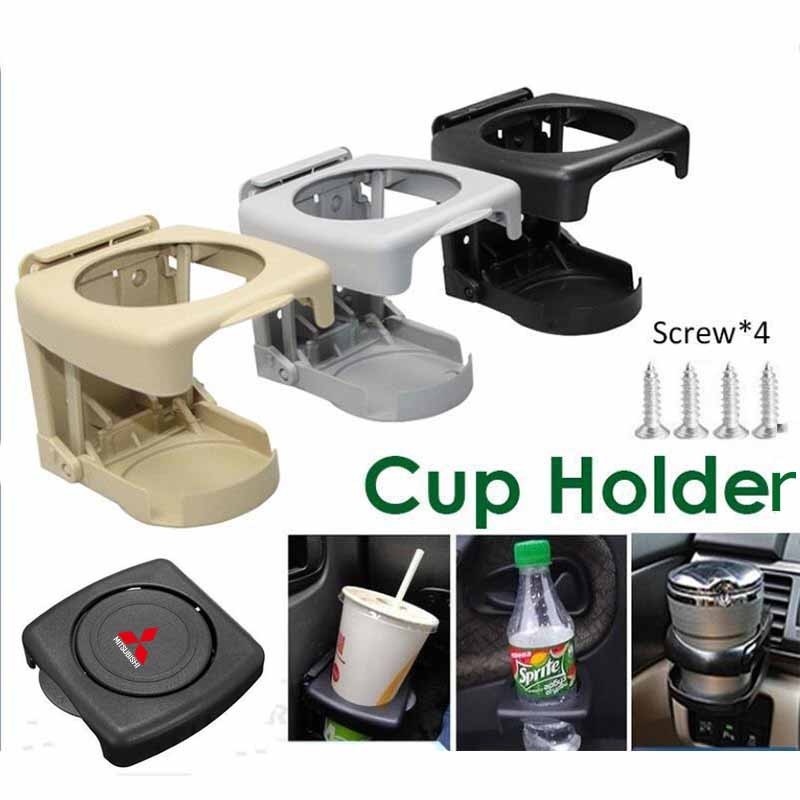 Mitsubishi universal Car Cup Holder Multifunction Foldable Water Bottle Beverage Drink Can ...