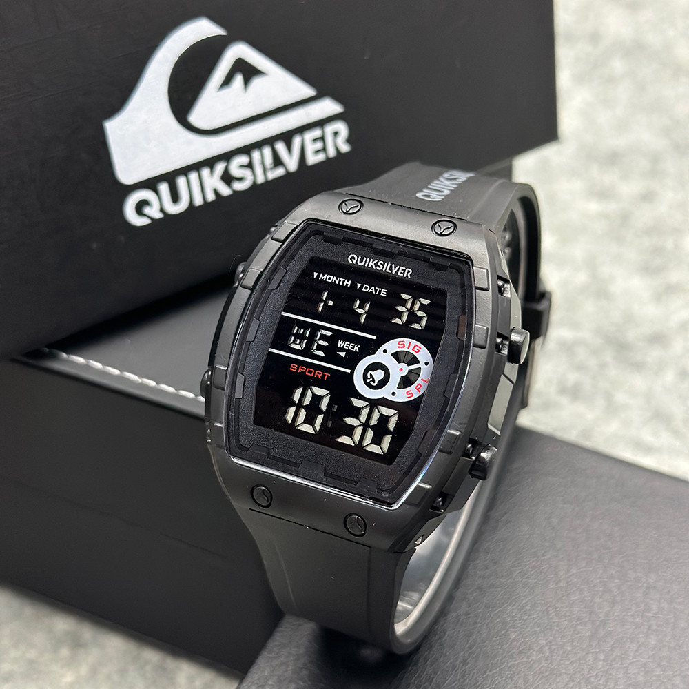 QUIKSILVER Men Women Big Dial Digital Led Watch Fashion Student ...