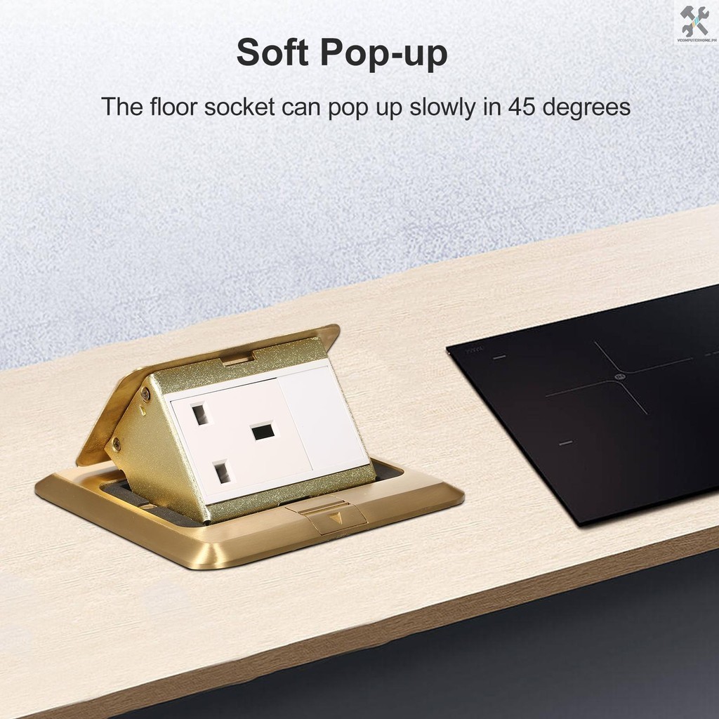 vcthph DT-T01 All-Copper Arc Waterproof Floor Socket Damping Luxury ...