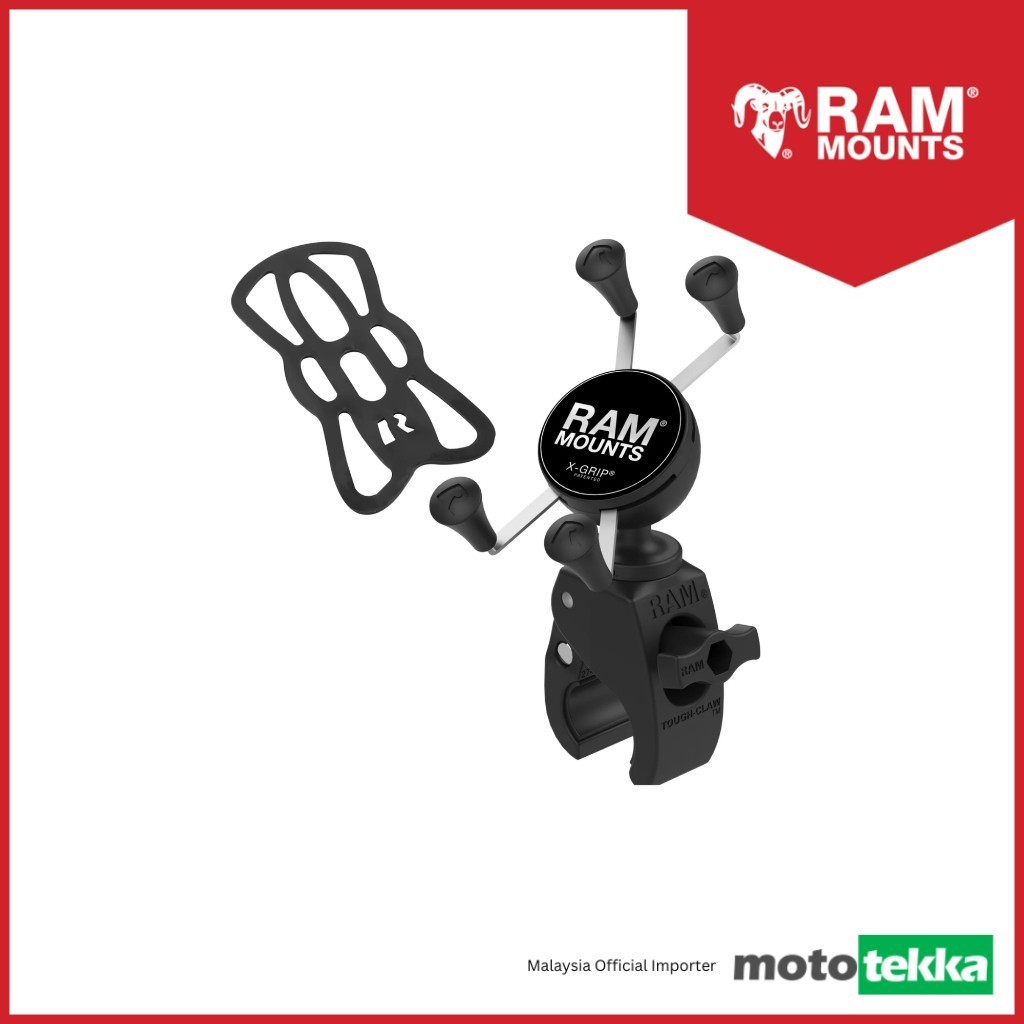 RAM Mounts X-Grip Phone Mount with RAM Snap-Link Tough-Claw (RAM-HOL ...