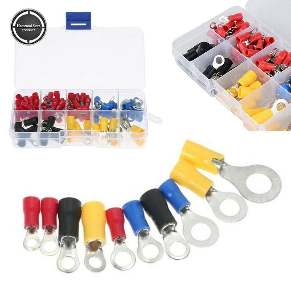 RR+＞102x Assorted Insulating Ring Crimp Terminals Electrical Wire ...