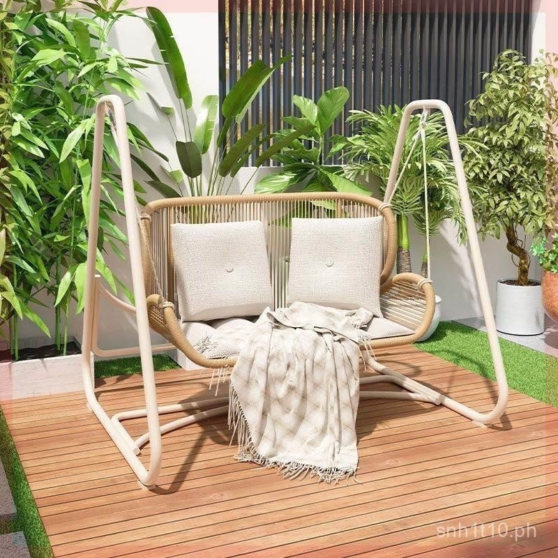 Swing Indoor Outdoor Garden Single Person Swing Hanging Chair Villa ...