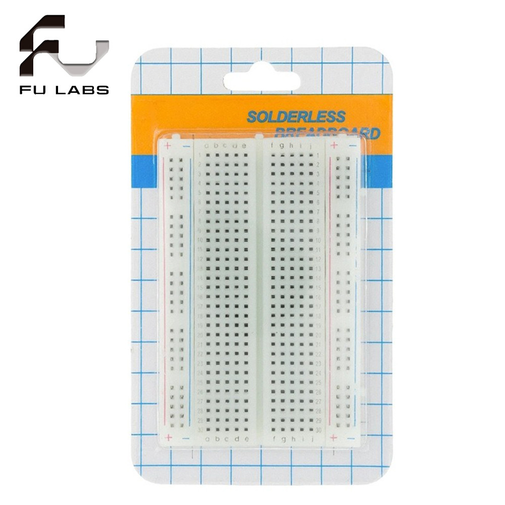 400 Holes Points Solderless 8.5CM X 5.5CM PCB Breadboard Mini Universal ...