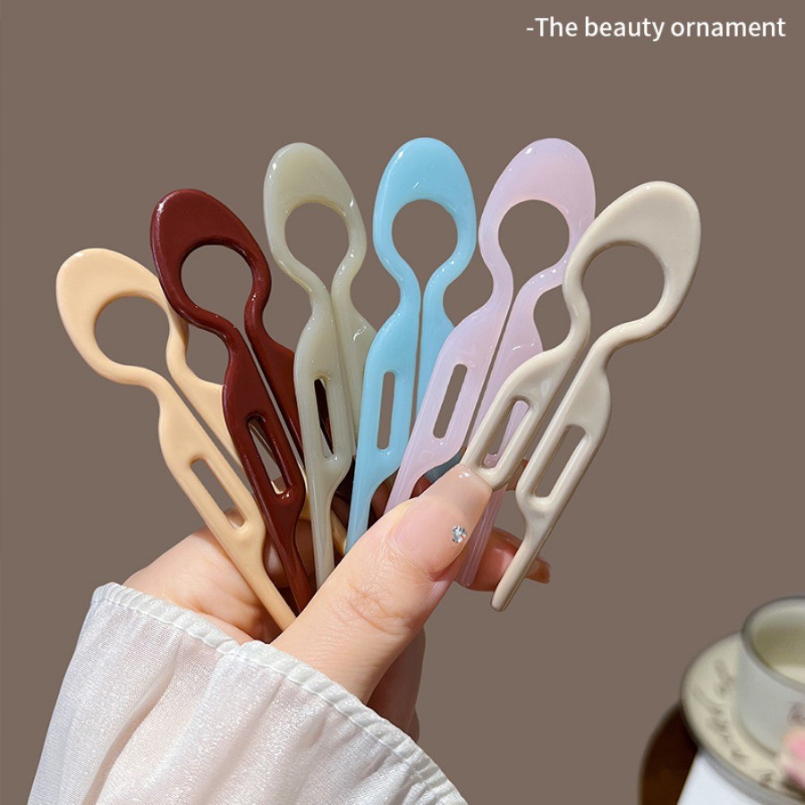 Women's Daily Ball Head, Small U-shaped Disc Hair Artifact, Advanced ...