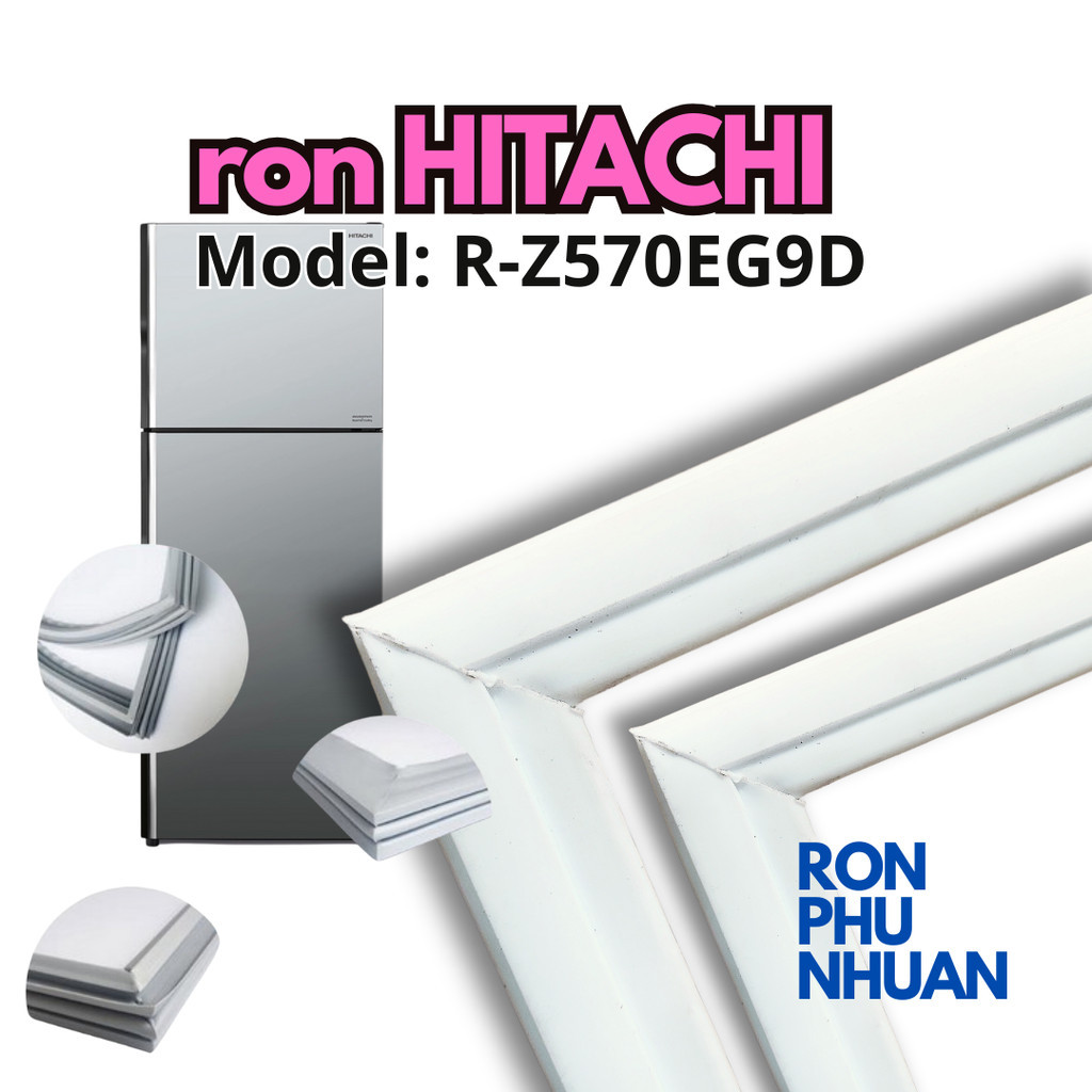 The seal of the HITACHI refrigerator door model R-Z570EG9D prevents the ...