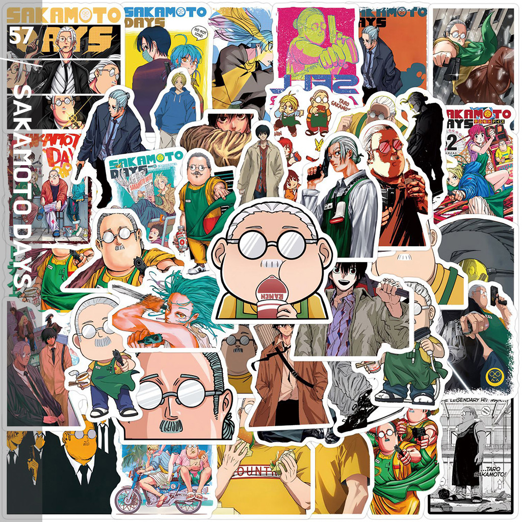 Y&P| SAKAMOTO DAYS Stickers Set Japanese Anime Graffiti Waterproof ...