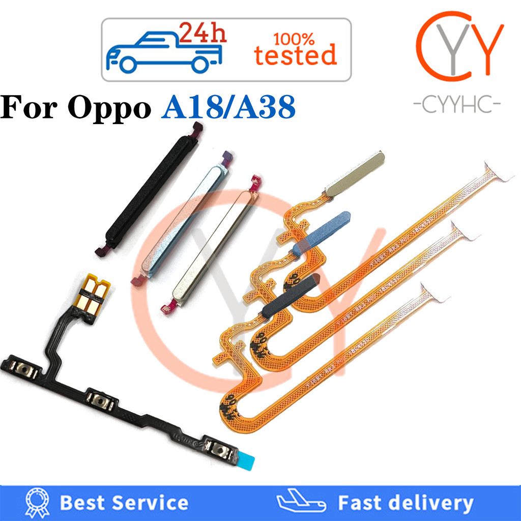 For OPPO A18 A38 CPH2591 CPH2579 Back Home Button Fingerprint Scanner ...