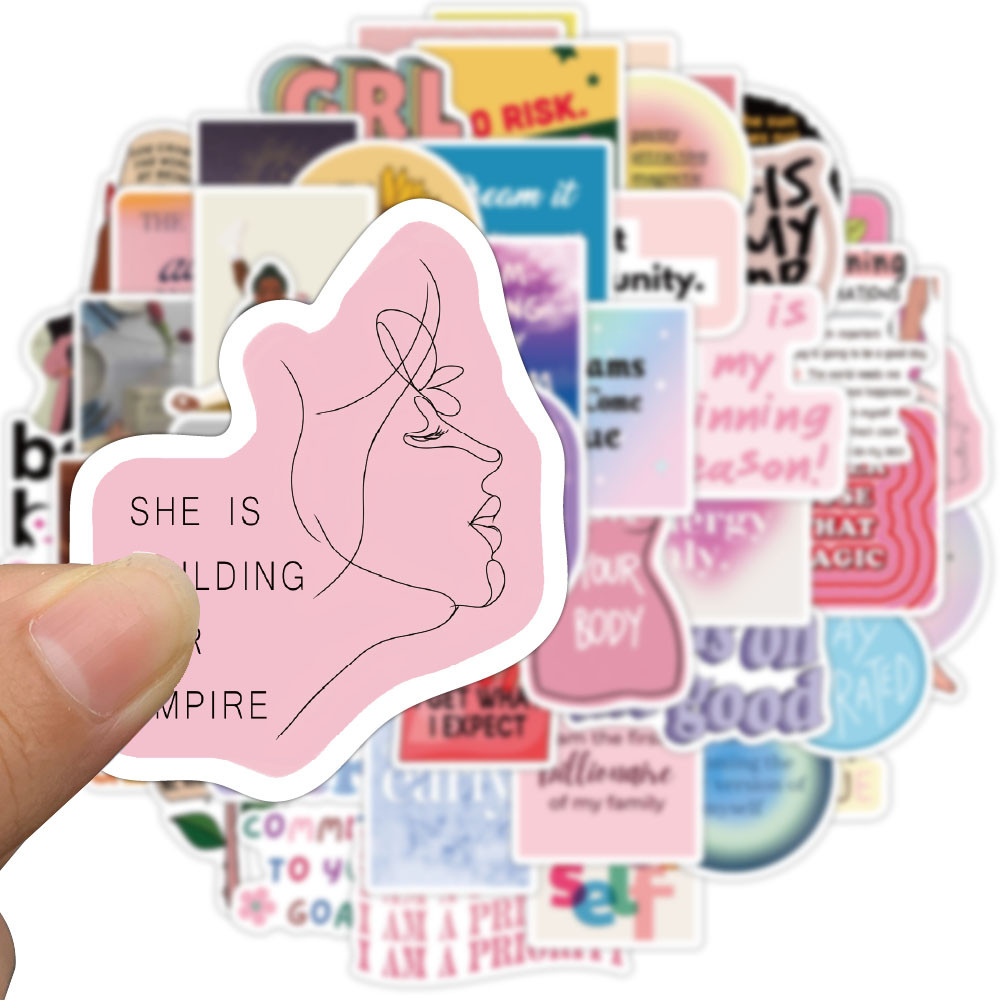 [Large Sticker]50PCS Vision Board Motivational Stickers for Luggage ...