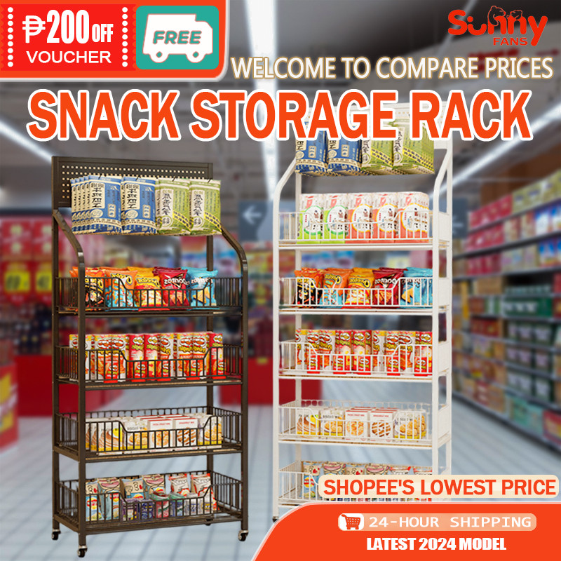 3/4/5 Layers Supermarket Shelves Gift Hooks Grocery Rack Display for ...