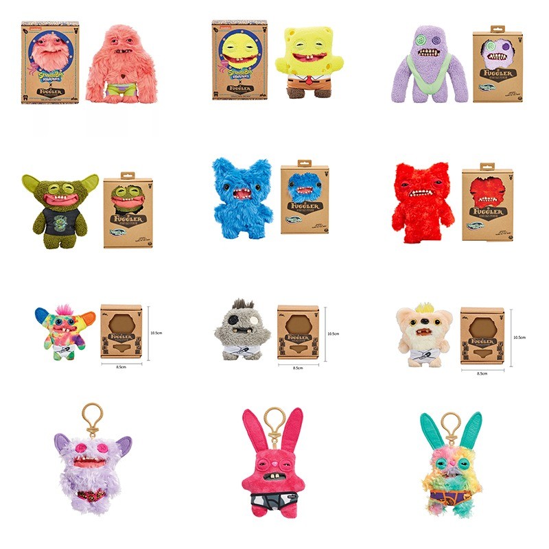JAMXUN Fuggler Plush Ugly Monster FuggGlow Edition Stuffed Toy Glow in ...