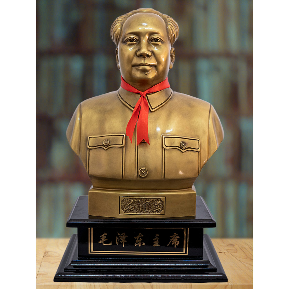 Chairman Mao Statue Living Room Office Decoration Copper Statue Mao ...