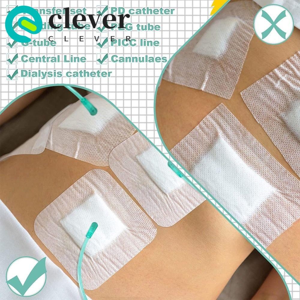 CLEVER 10pcs Chest Catheter Cover, Peritoneal Dialysis Wound Bandage ...