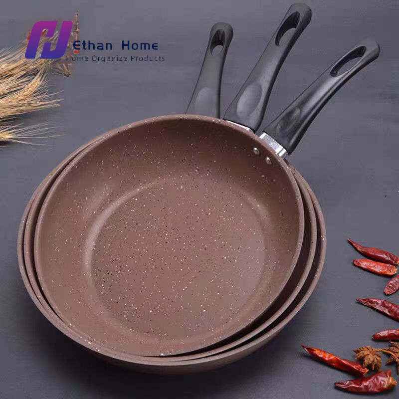 Flat bottomed pan non stick pan multiple cooking methods kitchen iron ...