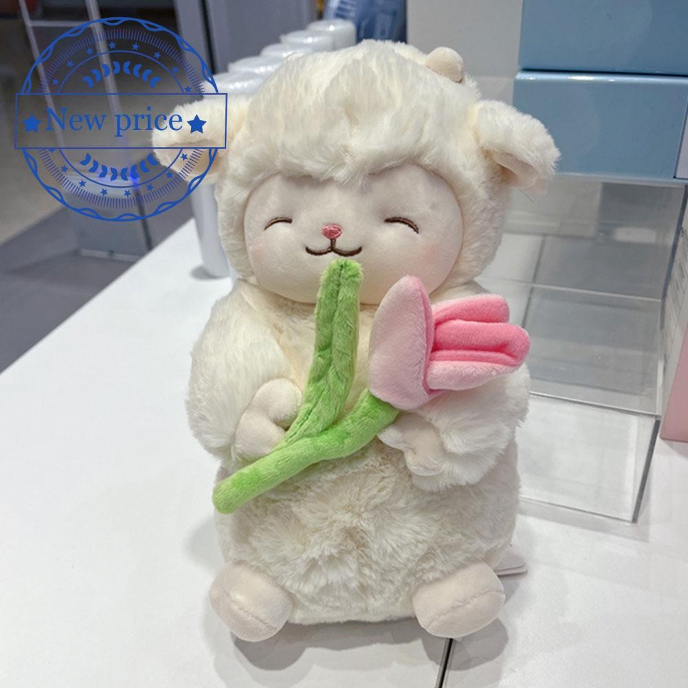 Cute Lamb Tulip Plush Doll Angel Smile Sheep Baa Series Plush Doll Toy Soft Hug Pillow For T3r9 ...