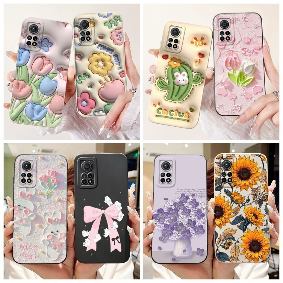 Shockproof Cover For Xiaomi Mi 10T Pro 5G Casing Popular Cactus ...