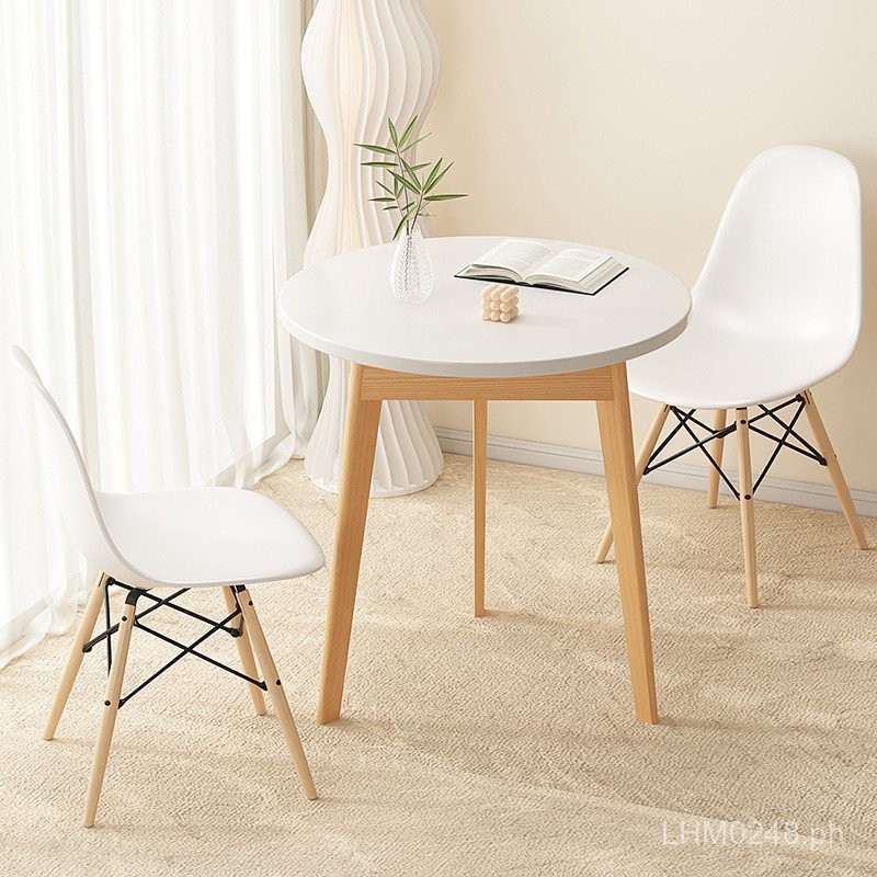 Office Simple Desk and Chair Set for Milk Tea Shop Meeting Reception ...