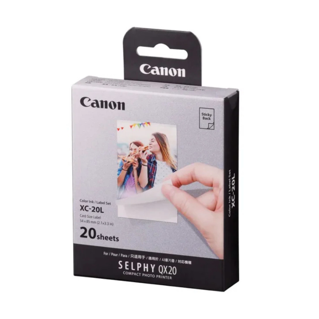 Canon SELPHY QX20 Film Refill Only XC-20L 20 Sheets & 60 Sheets ...