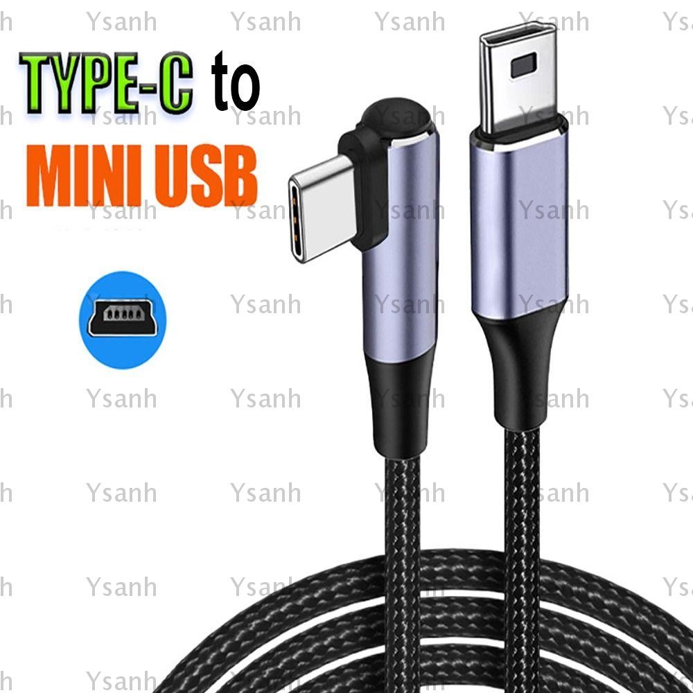 YSANH USB Type C To Mini USB Cable, Data Sync Digital Camera USB-C to ...